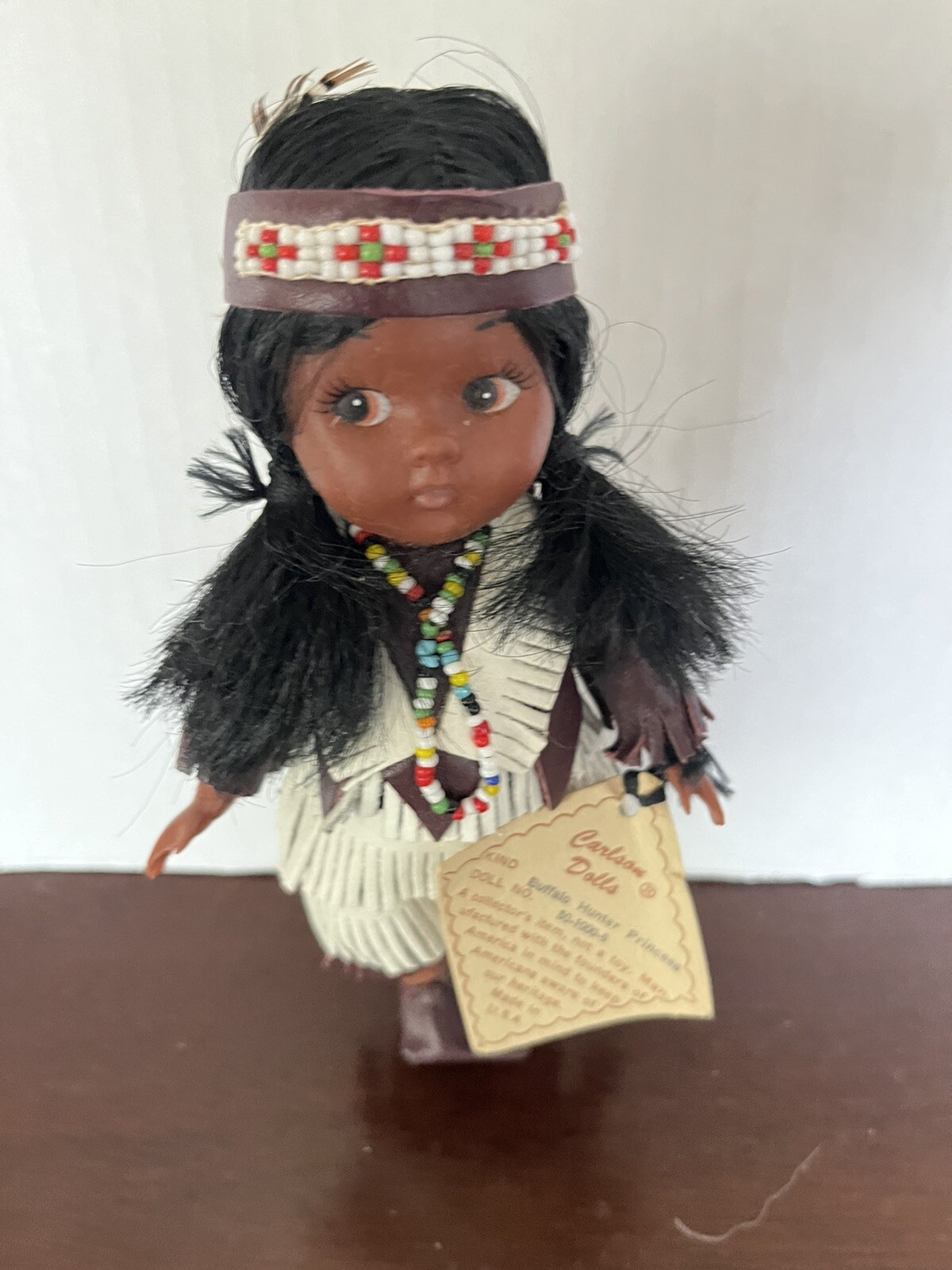 vintage Carlson Dolls Buffalo Hunter Princess w/papoose blue Indian | eBay