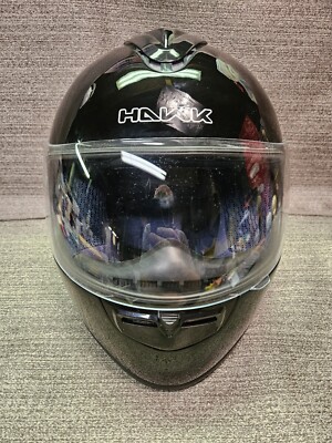 Hawk Bluetooth Helmet H6200 Black Full Face Motorcycle Helmet. | eBay