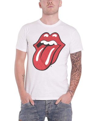 Rolling Stones Men's Classic Tongue with Soft Hand Inks T-Shirt XL W ...