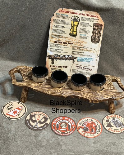 Star Wars Galaxy's Edge Rancor Teeth Beer Flight Board Oga's Cantina ...