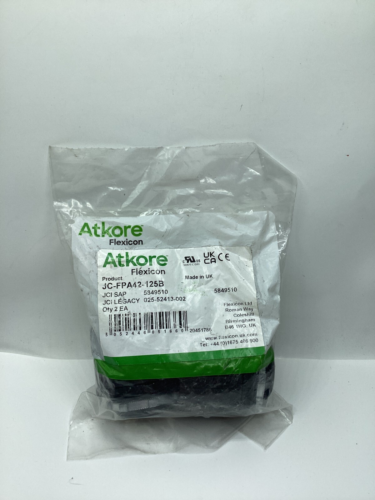 (BAG OF 2) Atkore JC-FPA42-125B Flexicon Connector Straight Threaded | eBay