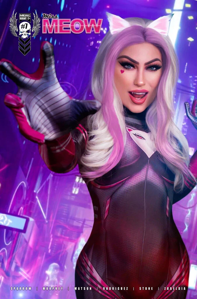 Miss Meow #7 Rachie Cosplay Close-Up MegaCon Variant Cover Merc ...