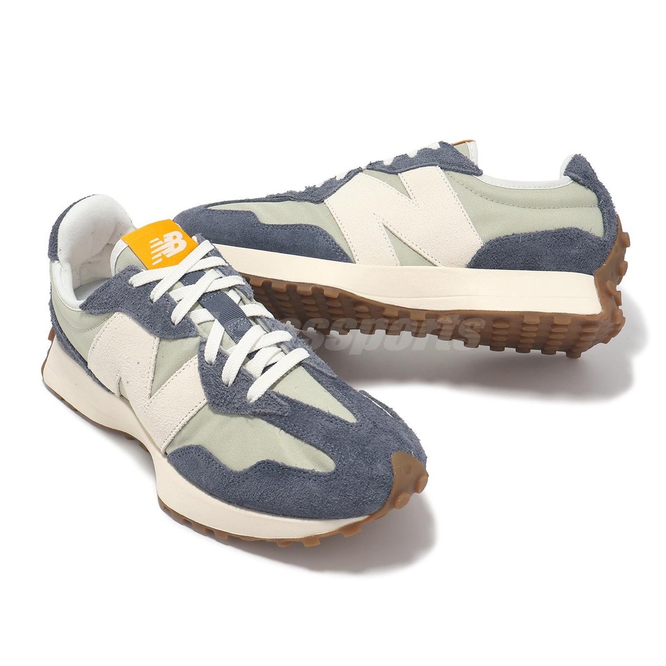 New Balance 327 NB Navy Grey Men Unisex LifeStyle Casual Shoes Sneakers ...