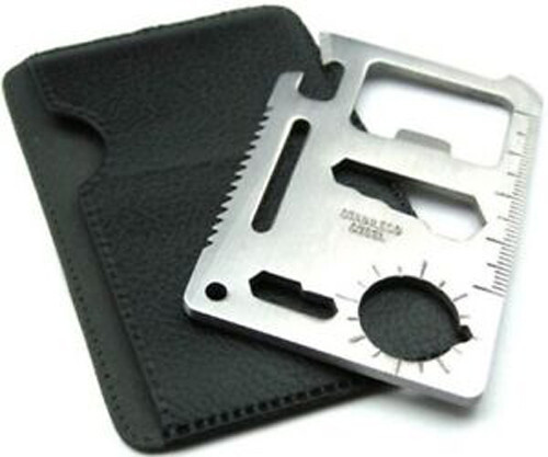Credit card knives 11 in 1 multi tools wallet thin pocket survival ...