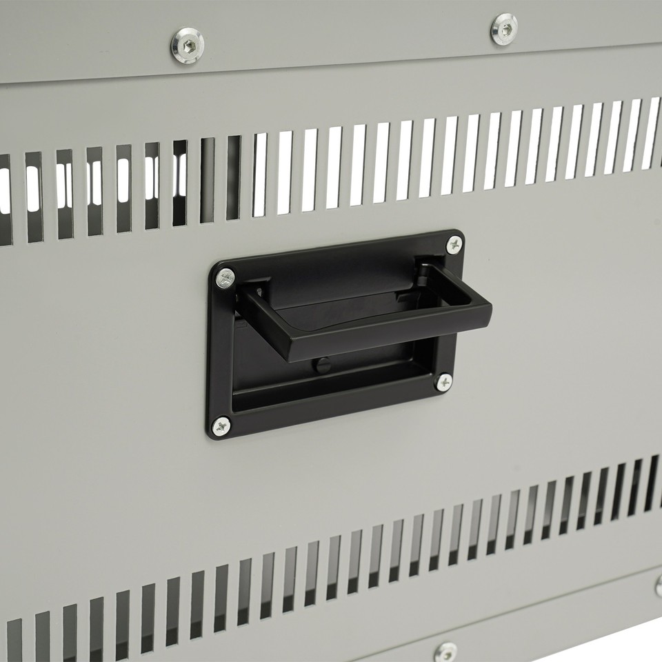 6U Audio & Studio Rack with Caster Wheels DJ Rolling Server Shelf Open ...