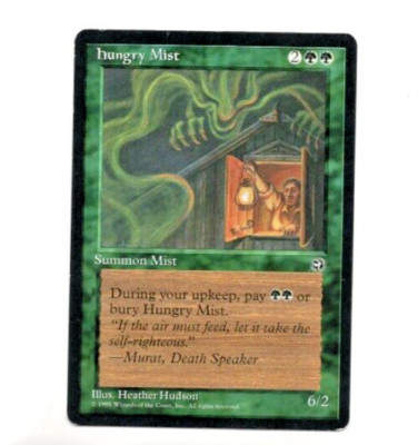 1995 Wizards Magic the Gathering Homelands #NNO - Hungry Mist Common ...