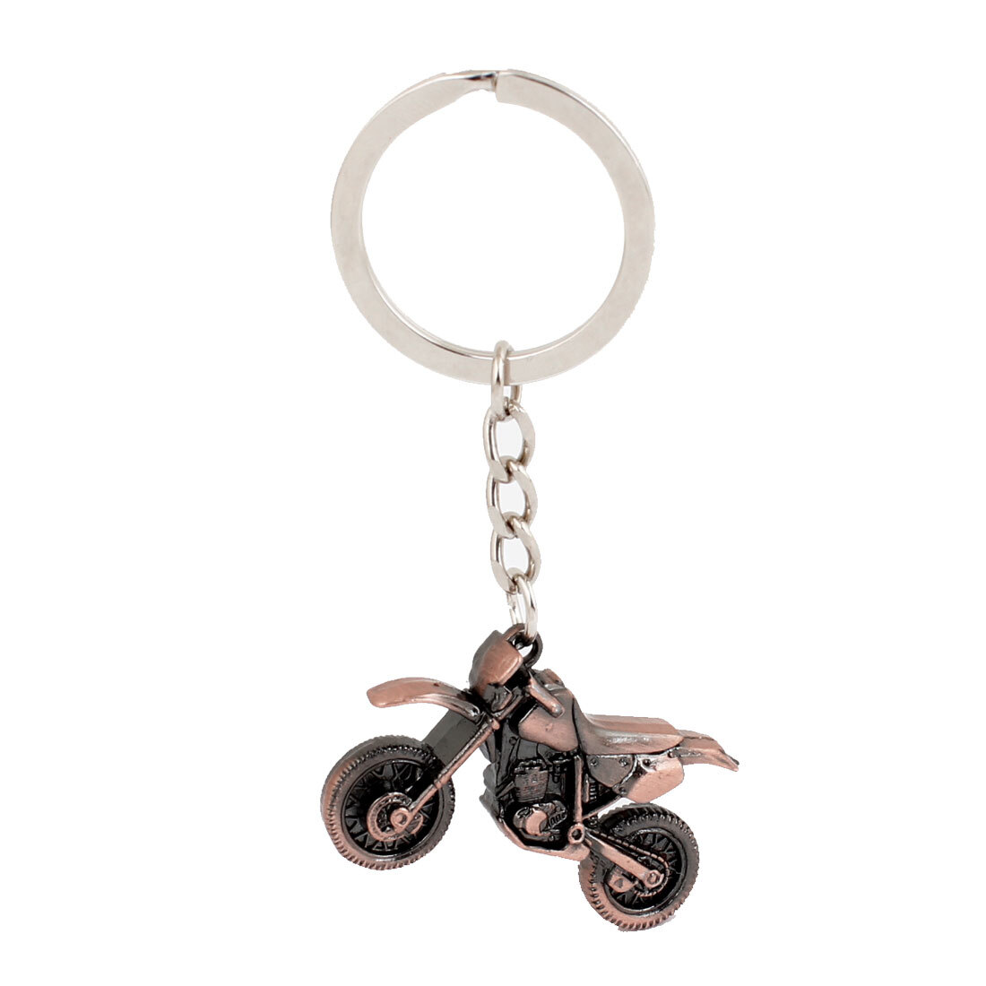 Silver Tone Ring Motorcycle Detailing Keychain Holder | eBay