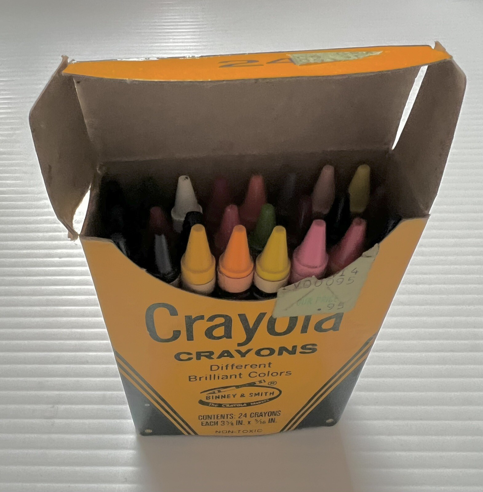 Vintage 1980s Crayola Crayons 24 Pack Binney & Smith NEW Brilliant ...