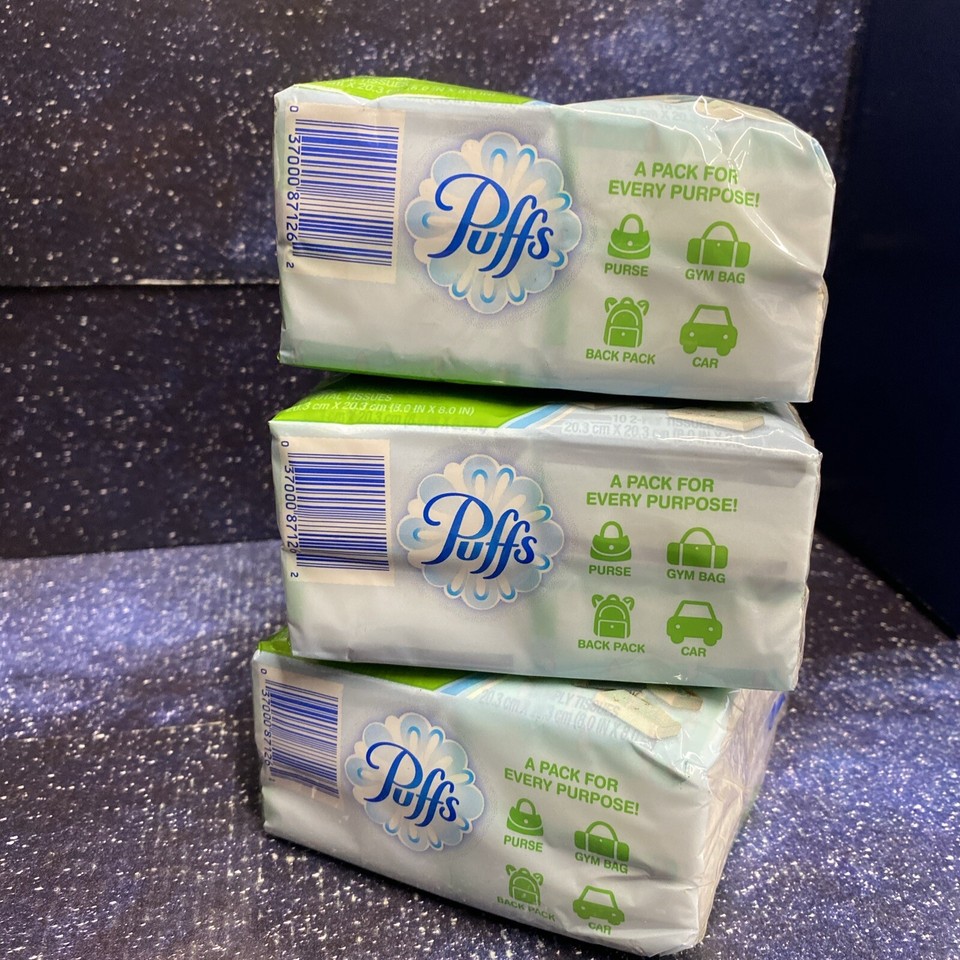 3 Puffs Plus Lotion Facial Tissues To Go Purse Packs (4ct) 12 Total ...