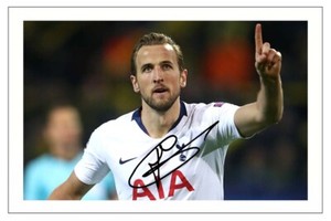 HARRY KANE TOTTENHAM HOTSPUR SIGNED PHOTO PRINT AUTOGRAPH | eBay