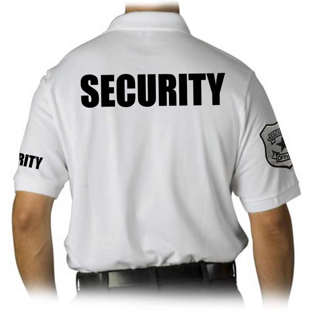 MEN'S PRINTED SECURITY EMBROIDERY BADGE POLICE STAFF UNIFORM COLLAR ...
