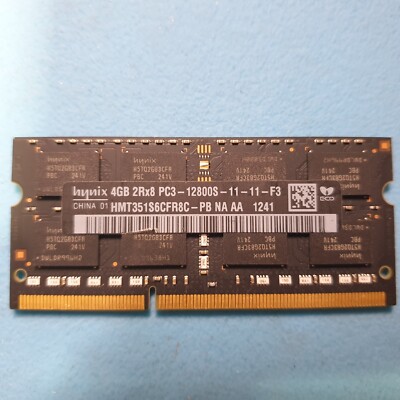 4GB HYNIX DDR3 PC3 SODIMM 12800S ram memory HMT351S6CFR8C APPLE for ...