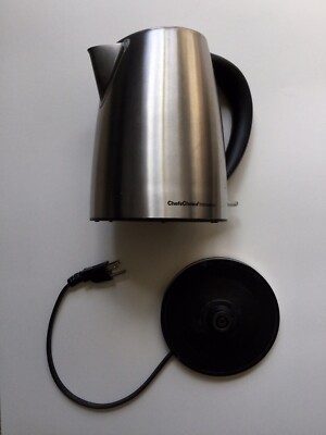 Chefs Choice International Electric Metal Tea Kettle Water Boiler Pot ...