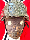 CAMO FACE MASK.SNIPERS ELITE PATTERN. REVERSIBLE SUMMER TO WINTER. WW2 ...