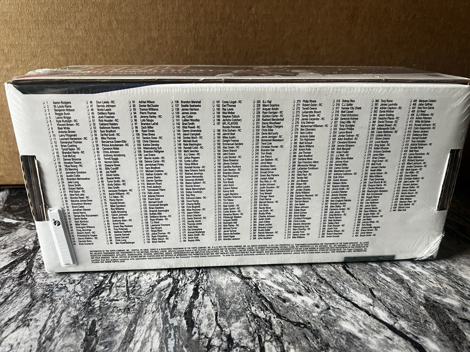 2011 Topps Football Factory Sealed Unopened Complete Box Set | eBay