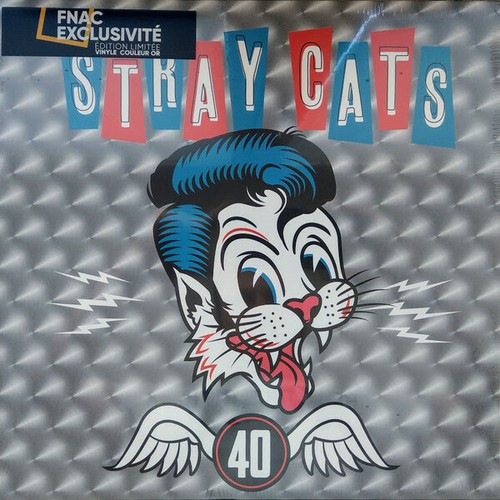 STRAY CATS "40" EDITION COLLECTOR VINYLE DE COULEUR DORÉE ("GOLD") NEUF ...