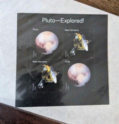 Pluto-Explored Sealed Sheet Forever Postage Stamps . Never Hinged ...