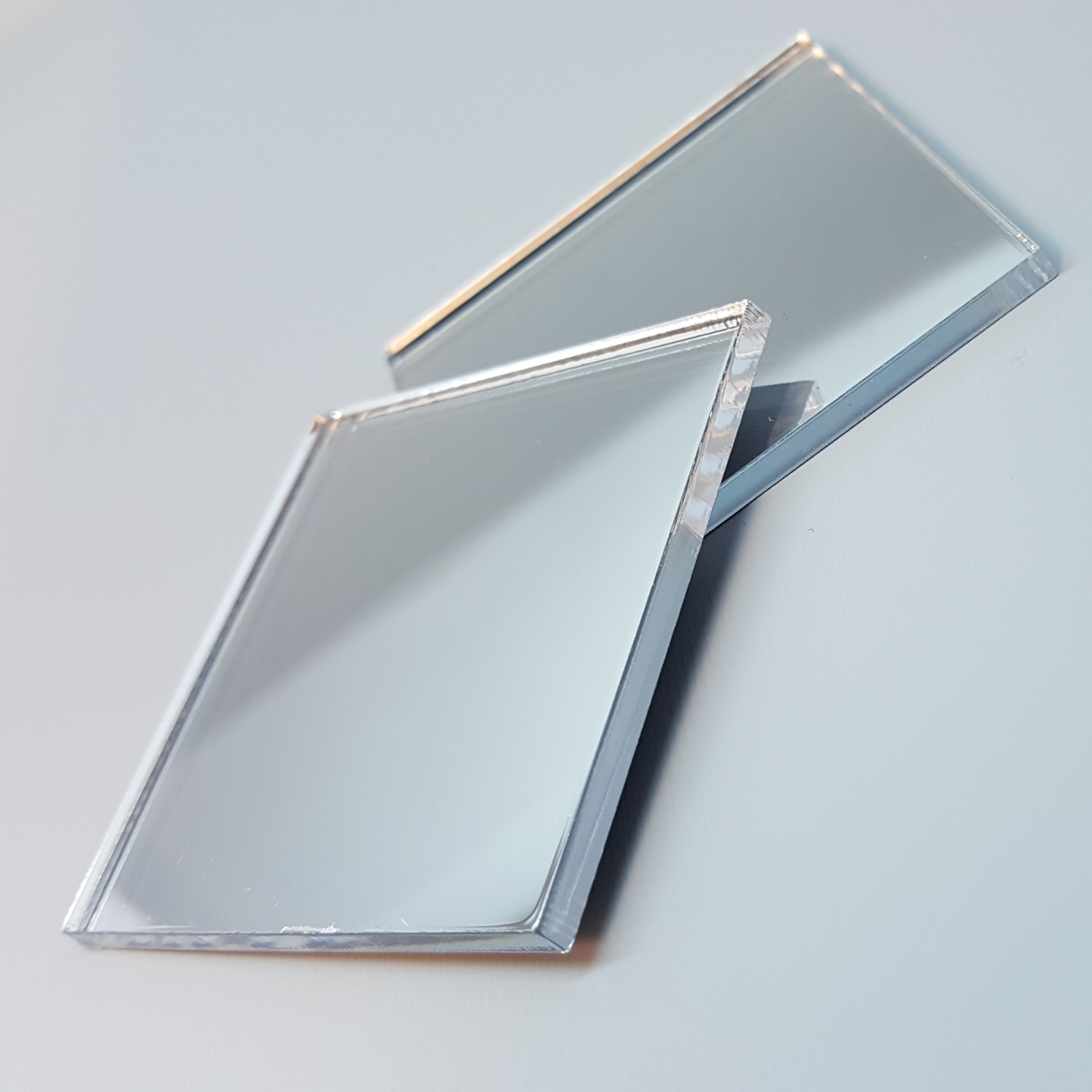 Shatterproof Acrylic Mirror in Square Shape 1 to 10 inches X 3mm thick ...