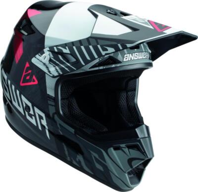 Answer AR3 Ronin Helmet Black/White/Crimson - XL | eBay