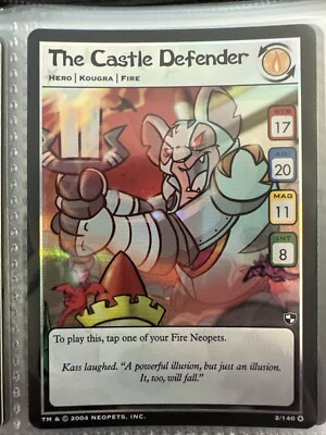 Neopets Tcg The Castle Defender Battle For Meridell 2/140 | eBay