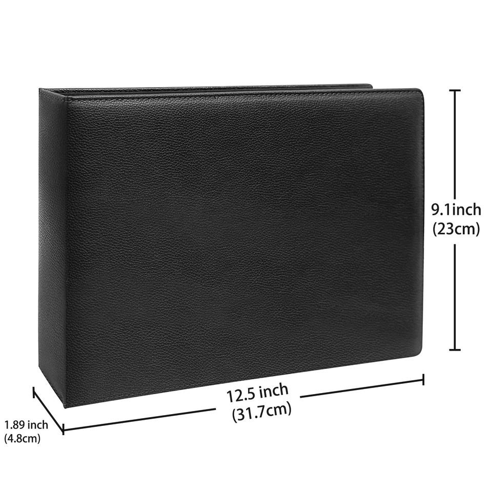 3 Rings Check Binder for End-Stub Deskbook Checks, 3 on a Page, Fit 3 ...