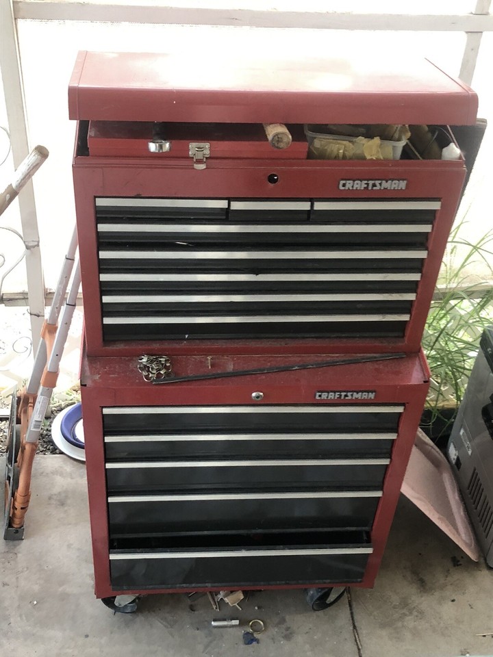 Craftsman 13 Drawer Rollaway Tool Box 70s Vintage | eBay
