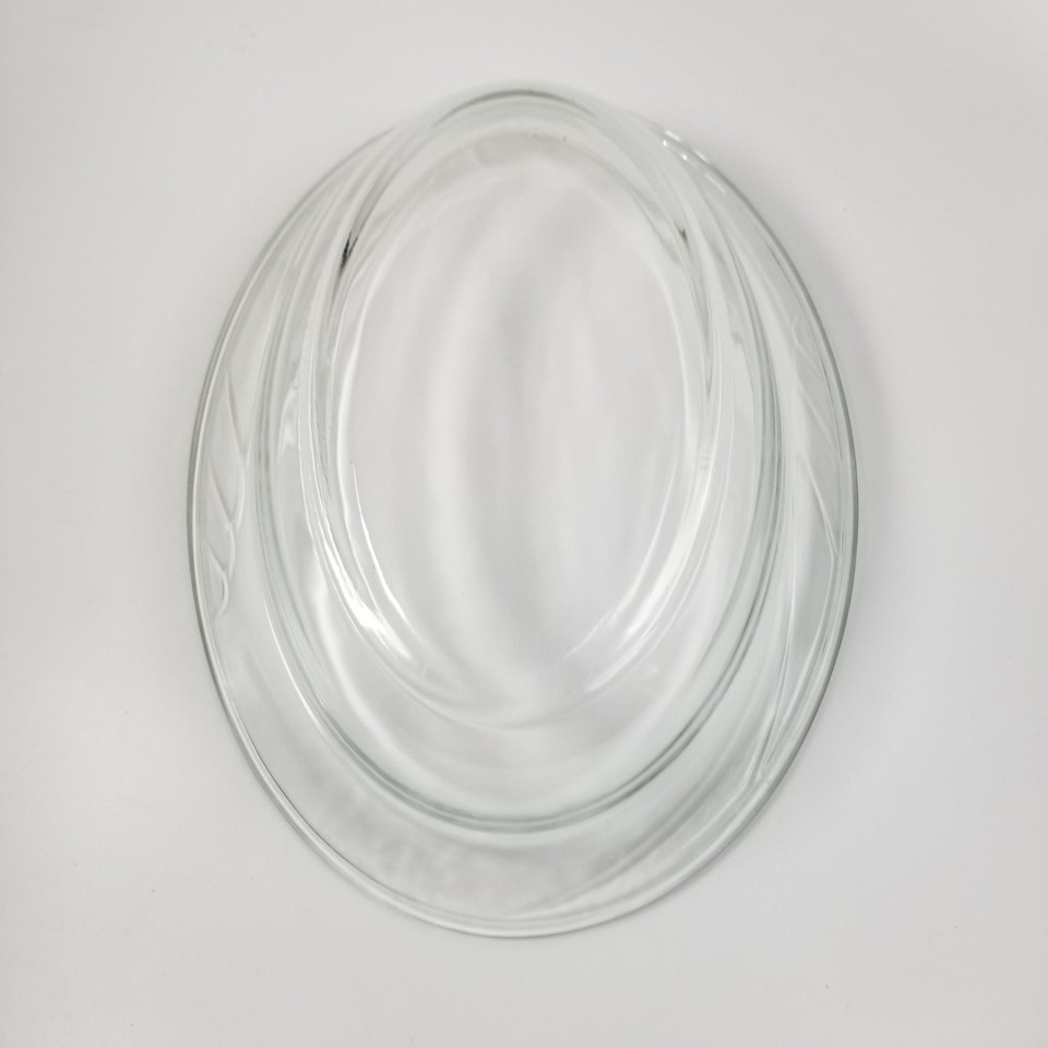 Pyrex Casual Elegance 2.5 Quart Oval Casserole Dish Clear Glass L-32 | eBay