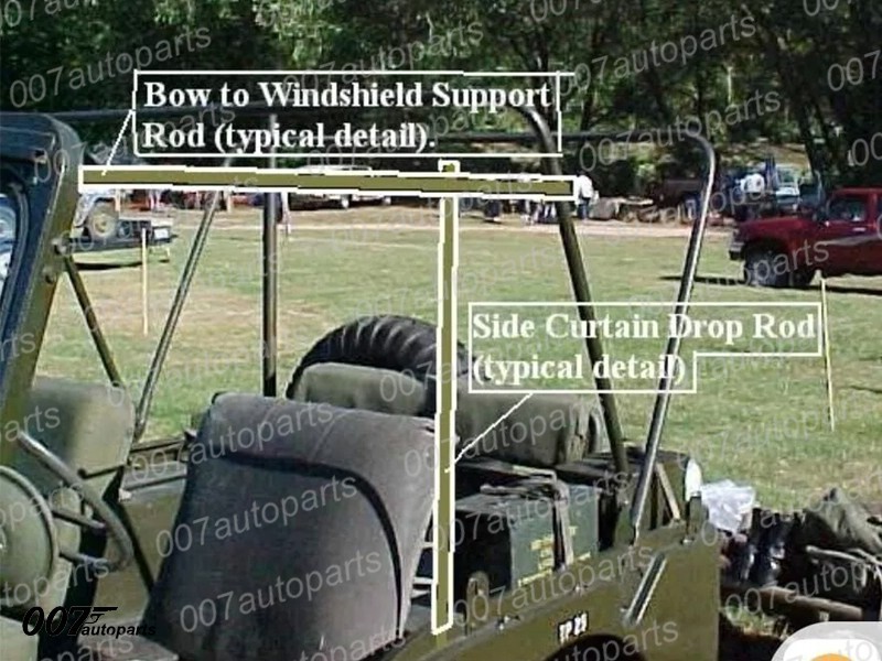 Frame for Cabin Soft Top Fits WILLYS Jeep Cj2A/3A/3B | eBay