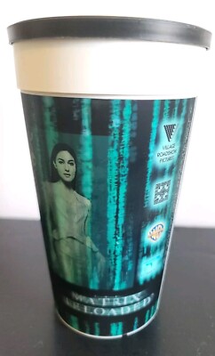 The Matrix Reloaded 2003 AMC Movie Theater Promo Large Plastic Cup With ...