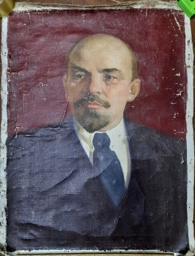 Ukrainian Soviet painting Portrait of Lenin 1960s | eBay