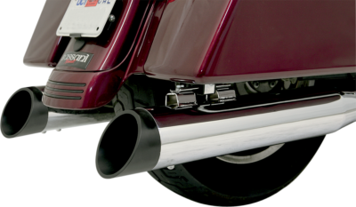 Bassani Black 4" Slash Cut Exhaust Muffler End Cap for Harley Davidson ...