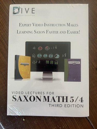 Saxon 54 Math (3rd Edition) 5/4 DIVE cd homeschool | eBay