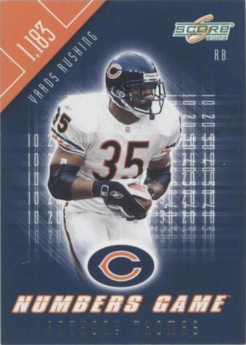 2002 Score - Numbers Game Anthony Thomas #NG-18 /1183 for sale online ...