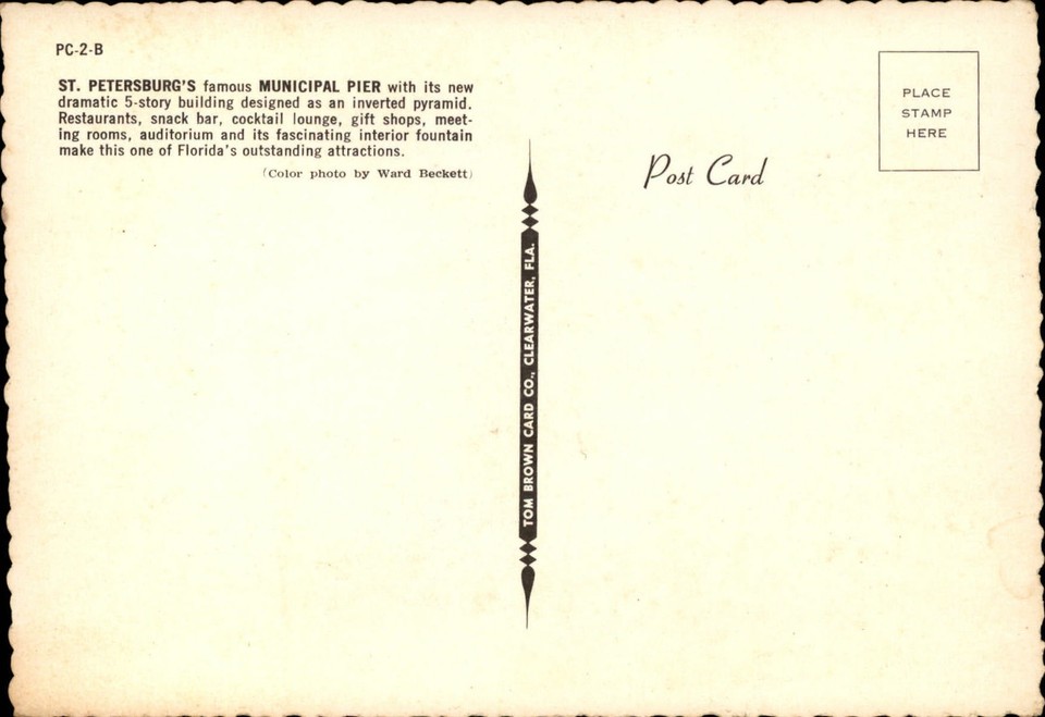 St Petersburg Florida Municipal Pier inverted pyramid pavilion unused ...