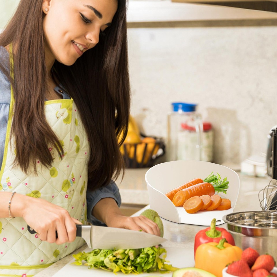 Food Prep Bowls Food Preparation Tray For Chopping Board 5X Kitchen ...