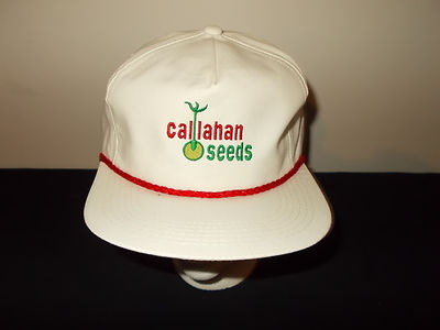 VTG-1990s Callahan Seeds farming hybrids ag rope style snapback hat ...