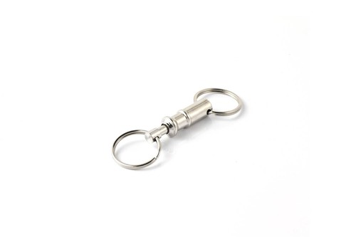 Quick Release Side Slide, Pull Apart Key Chain Accessory with 2 Split ...
