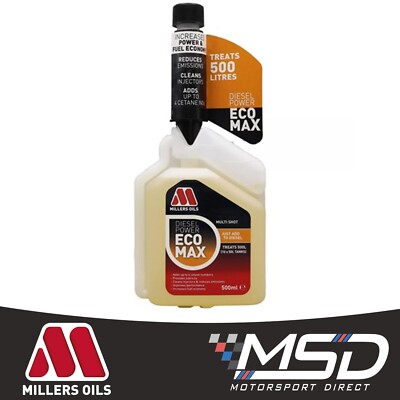 Millers Oils Diesel Power ECOMAX Fuel Additive / Treatment Multishot ...