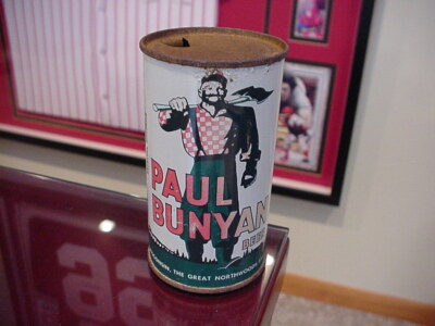 Tough Find 12oz PAUL BUNYAN Flat Top Beer Can Paul Bunyan Div. Waukesha ...