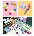 Kit de unas acrilicas completo manicura uñas de colores una postizas ...