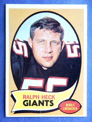Ralph Heck #127 Topps 1970 Football Card (New York Giants) *E | eBay