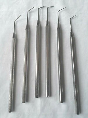 Straight Probe Dissecting 6 Pieces Set Dental Instruments Stainless ...