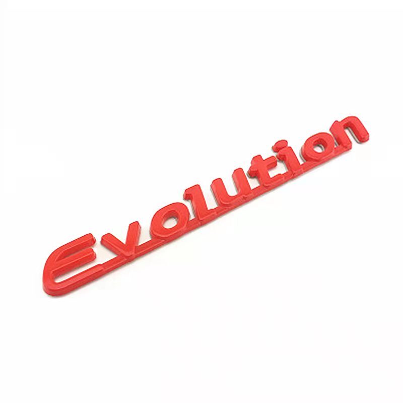 Car Badge Evolution Nameplate Emblem For Mitsubishi Lancer Evo Chrome ...