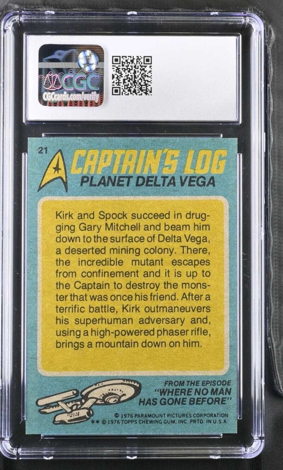1976 TOPPS STAR TREK #21 PLANET DELTA VEGA 8 NM/MINT 260 | eBay