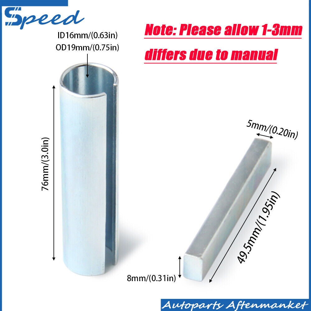 5/8"x3/4"x3/16" Shaft Adapter Pulley Bore Reducer Sleeve Bushing Sheave ...