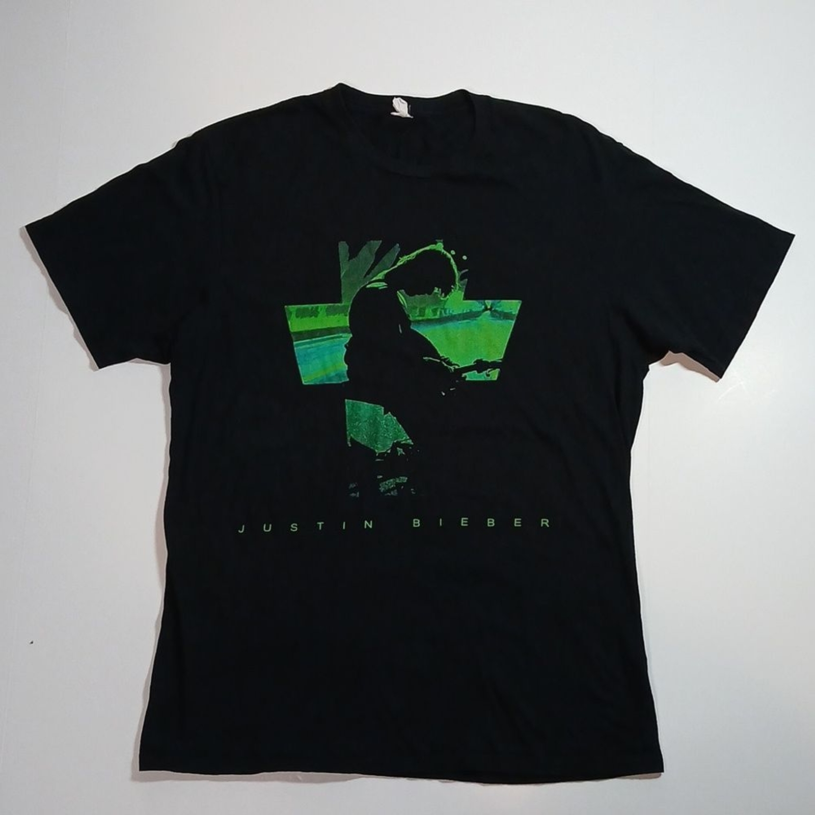 Justin Bieber Justice Cross Photo Black Front Graphic… - Gem