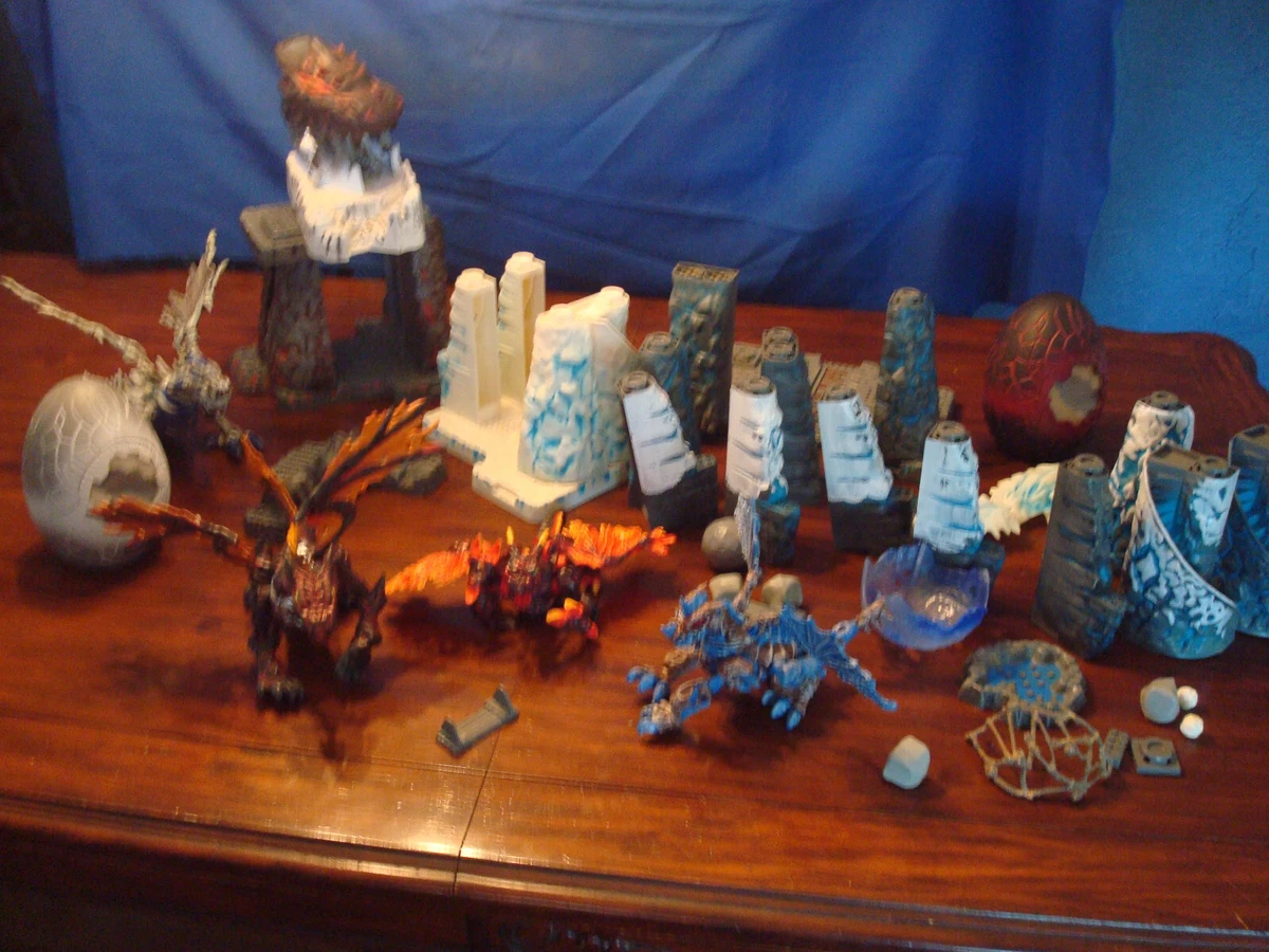 Mega Bloks Dragons Fire And Ice Dragon Mountain