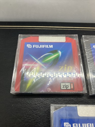 Lot of 3 Fujifilm IBM Formatted 100MB Zip Disks Diskette NEW Still ...