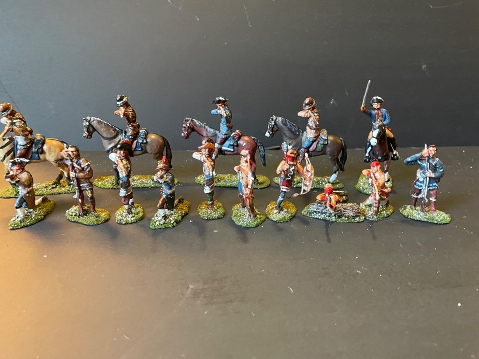 15 - 1/32 Painted 54mm - Revolutionary War US Militia Infantry w Oneida ...