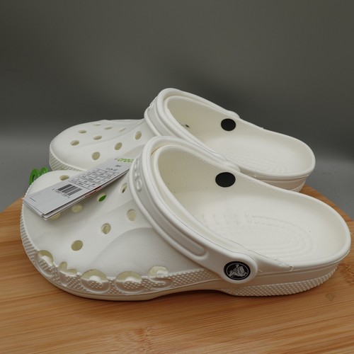 NWT Crocs Baja Sandals Men's 6 Women's 8 White Clogs Shoes Slip On ...